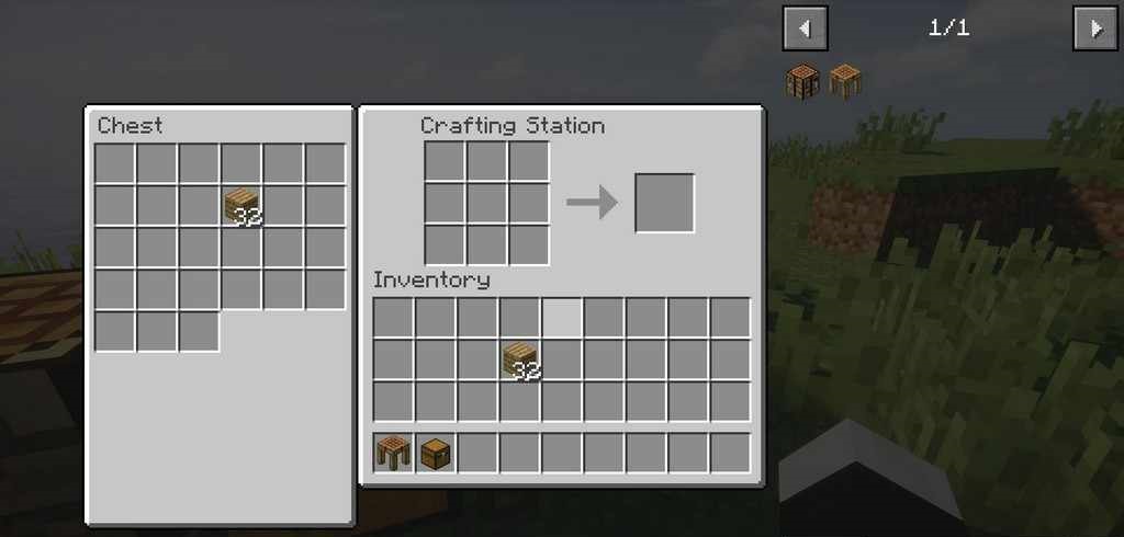 Crafting Station for Minecraft 1.15.2